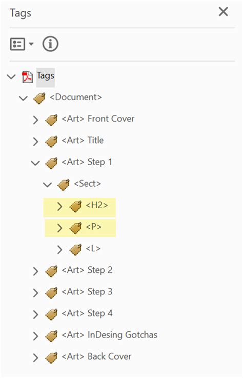 Solved Acrobat Tags Not Matching Indesign Tags Adobe Community