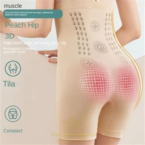 Beige Ladies High Waist Body Shaper Panties Tummy Control Butt Lifter