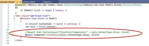 an mvc modeled umbraco block list editor