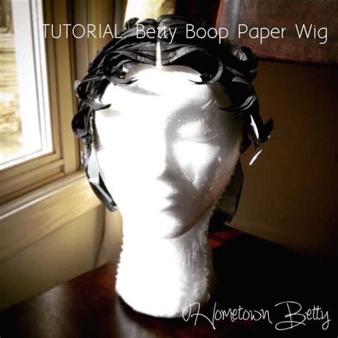 Tutorial Peluca De Betty Boop Papel