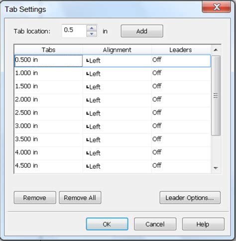 Tab Settings Coreldraw Graphics Suite X6 Coreldraw Graphics Suite