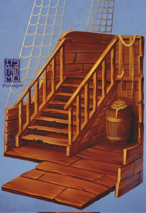 Pirate Ship Deck Drawing