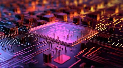 Premium Ai Image Circuit Board Background Technology Concept 3d Rendering Toned Image Double