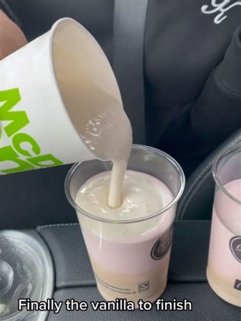 Mcdonalds Neapolitan Milkshake Hack Goes Viral On Tiktok Au