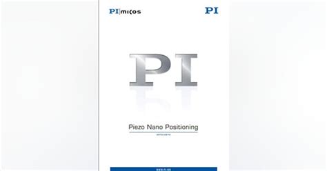 Motion Control Resources Physik Instrumentes 201314 Hardcover Catalog Control Design