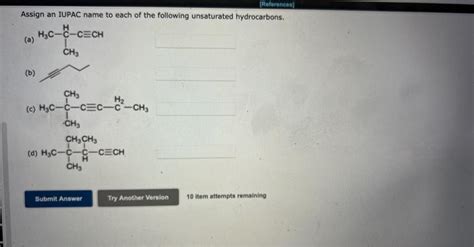 Solved Assign an IUPAC name to each of the following | Chegg.com