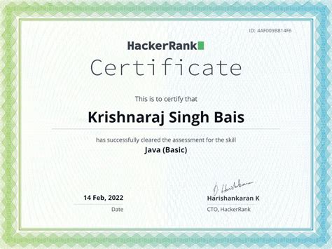 krishnaraj singh bais on linkedin java hackerrank thanks opportunity