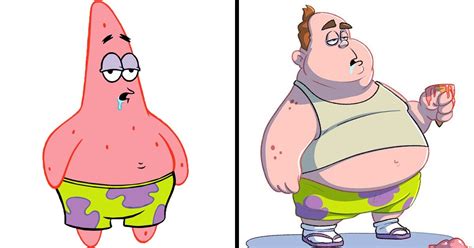 An Artist Imagines What Spongebob Characters Would Look Like If They