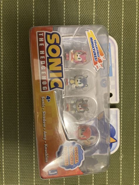 Mavin Sonic The Hedgehog Jazwares 4 Special Flocked Figures Rare