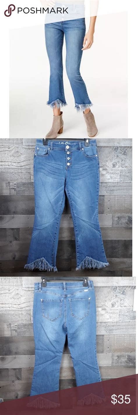 Inc Cropped Fringe Hem Jeans Fringe Hem Jeans Clothes Design Hem
