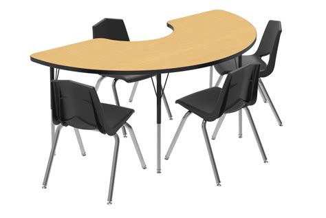 Half Moon Classroom Table