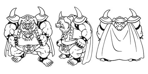 Ganon Concept Art The Legend Of Zelda A Link To The Past Art Gallery