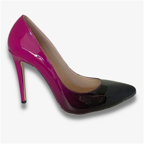 Zapato Stiletto Clavel Fucsia Negro Importaciones EVENT