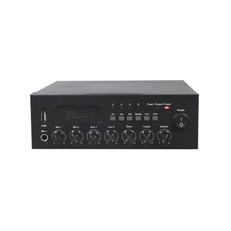 60w Bluetooth Mixer Power Amplifier With Usb Dab Tuner For School