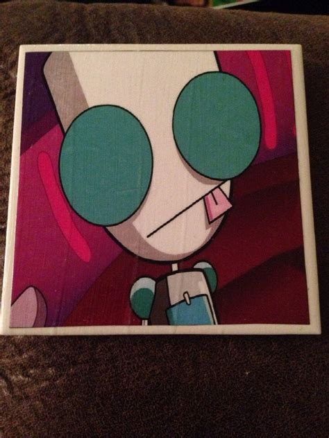 Invader Zim Gir Robot Form Coaster Set