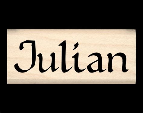 Julian Name Stamp Stamps By Impression