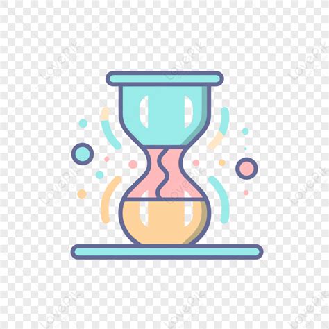 원과 점이 있는 모래시계 아이콘 벡터개요ui Png 일러스트 무료 다운로드 Lovepik