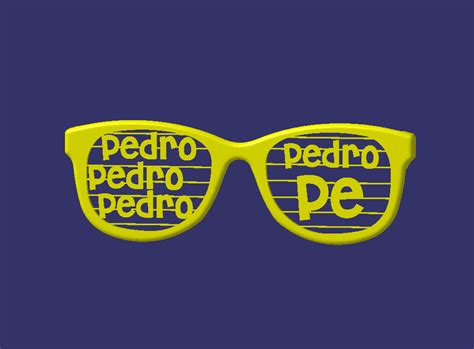 Stl File Pedro Pe Fan Sunglasses 🕶️ ・model To Download And 3d Print・cults