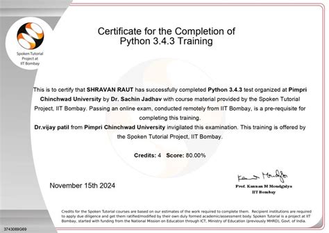 Shravan Raut On Linkedin Pythonprogramming Iitbombay Certification Learningjourney