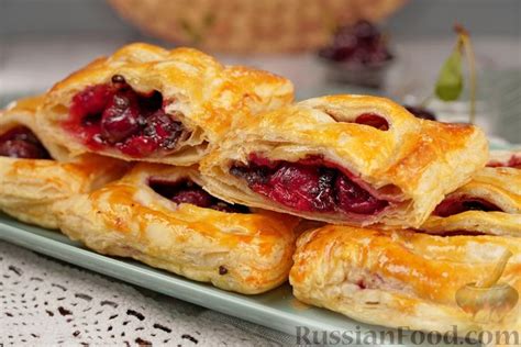 Рецепт Слойки с вишней на