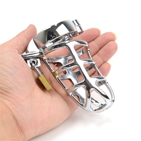 Metal Penis Sleeve Chastity Cage Sex Restraint Tool For Men Stainless