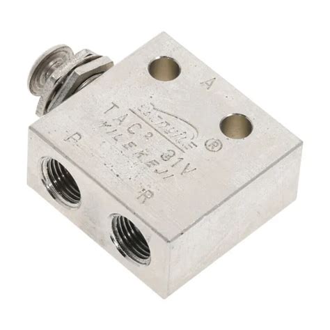 2 POSITION 3 VOIE M Canique Bouton Poussoir Air Pneumatique Valve TAC2