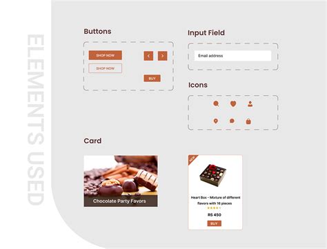 Chocolate Responsive Web UI Design Behance
