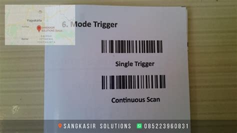 CARA SETTING BARCODE SCANNER AGAR CONTINUOUS SCAN TIDAK HARUS DIPENCET