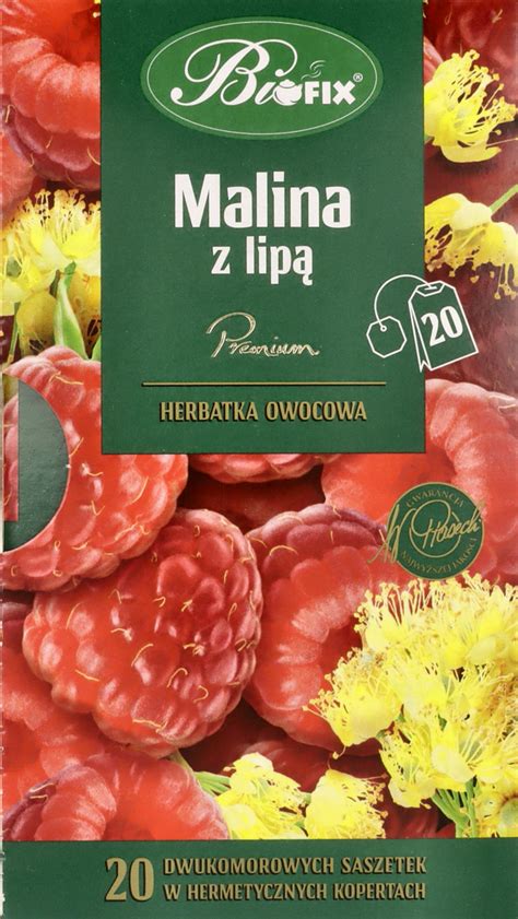 BIFIX Premium herbata owocowa ekspresowa Malina z lipą x g Drogeria Rossmann pl