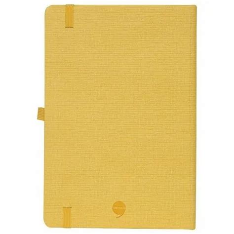 Comma Abaca A Size Hard Bound Notebook Yellow For Office At Rs