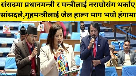 संसदमा प्रधानमन्त्री र मन्त्रीलाई नराम्रोसंग थर्काए सांसदले