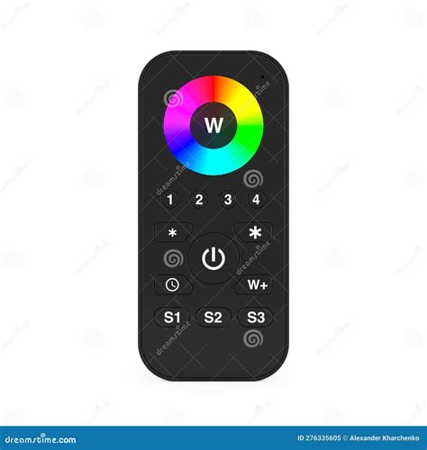 Infrared Remote Lighting Control For RGB Led Lamp Or RGB Strip D Rendering Stock Illustration