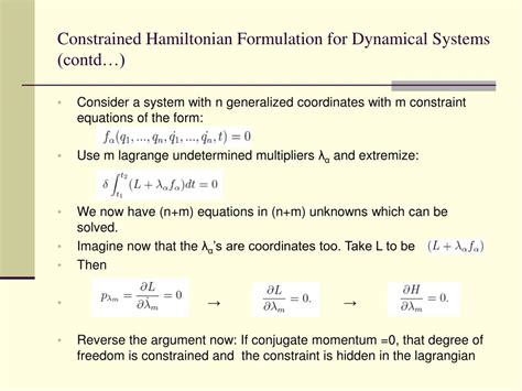 Ppt Hamiltonian Formulation Of General Relativity Powerpoint