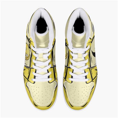 Psyduck Pokemon Mid 1 Basketball Shoes Animebape