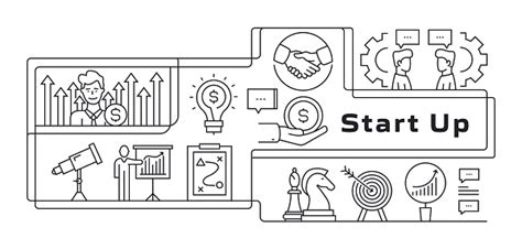 아이콘으로 현대 라인 배너를 시작하십시오 혁신 기획 예산 전략 관리 개념에 대한 스톡 벡터 아트 및 기타 이미지 개념 개발 개성 개념 Istock