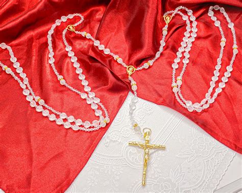 38 Gold Wedding Lasso Rosary Crystal Wedding Lazo De Boda With