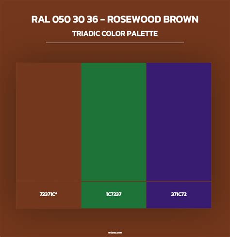 Ral 050 30 36 Rosewood Brown Color Palettes