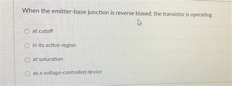 Solved With Regard To Transistor Operation Vcc Is The Dc