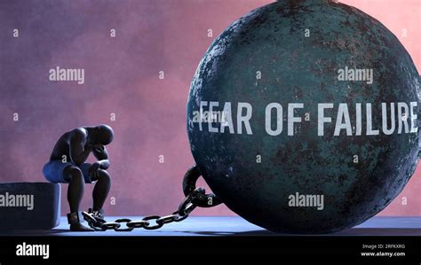 Fear Of Failure A Metaphor Showing Human Struggle With Fear Of