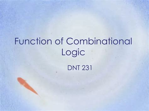 PPT Combinational Logic Adders Decoders And Comparators PowerPoint