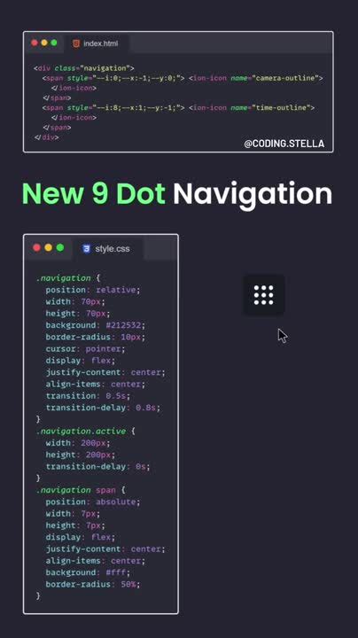new 9 dot navigation menu with html css muhammad rizwan posted on the topic linkedin