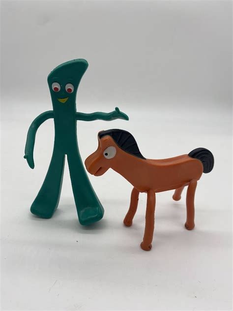 1980s Vintage Gumby And Pokey Jesco Small Rubber Toy Figure Hong Kong Etsy