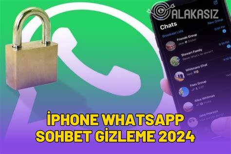 Iphone Whatsapp Sohbet Gizleme Ios [gÖrsel Anlatim] Alakasız