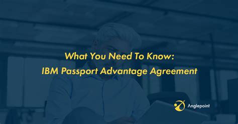 IBM S Revised Passport Advantage Agreement