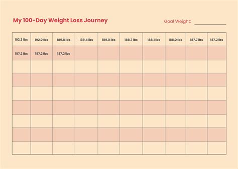 Free Couples Weight Loss Chart Download In Pdf Illustrator