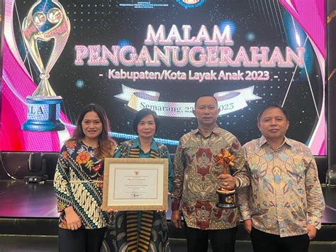 Pemerintah Kota Kotamobagu Raih Penghargaan Kota Layak Anak Kategori