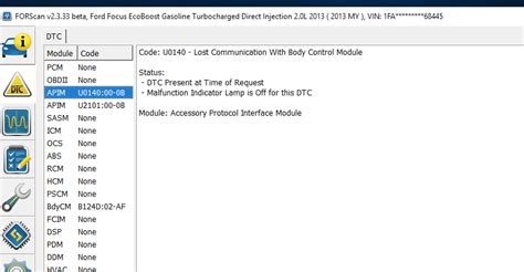 Apim Codes In Forscan While Trying To Install Rear Camera Ford Focus St Forum