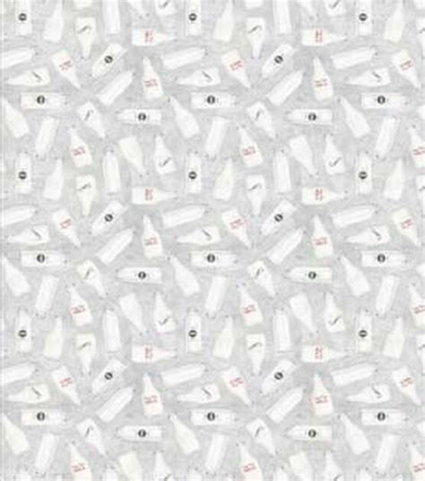 Springs Creative Farm Fresh Milk On Light Gray Premium Cotton Fabric