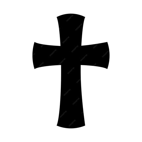 기독교 십자가 아이콘 로고 벡터 디자인 서식 파일 프리미엄 벡터