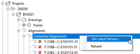 subfolders for data references in toolspace for project in vault
